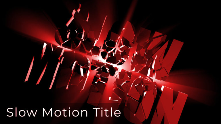 Slow Motion & Motion Graphics Title Animation using Cinema 4D & After Effect » Fattu Tutorials