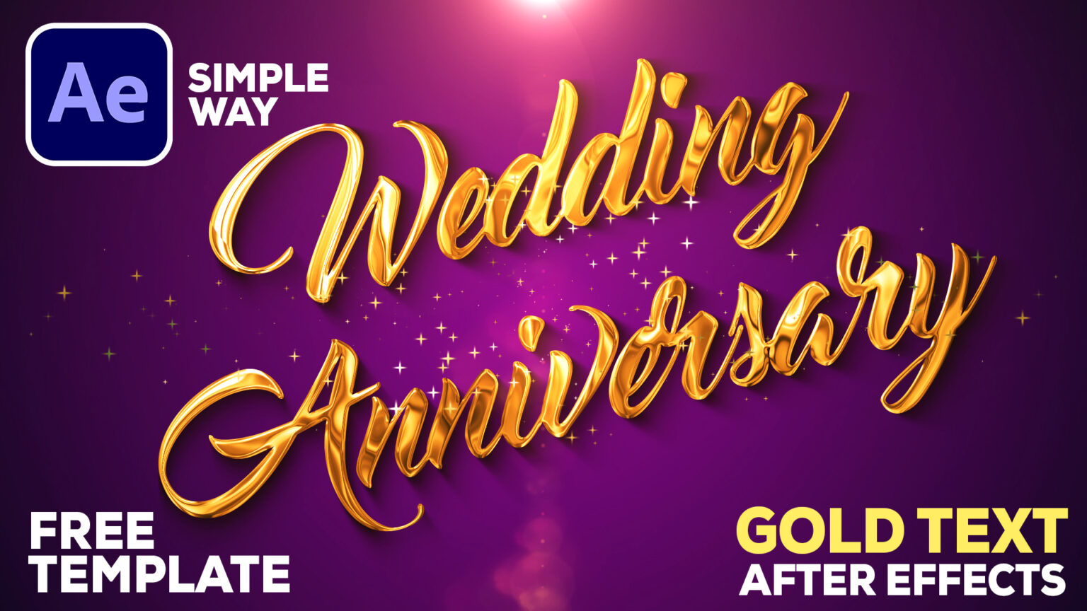 Shine & Gold Logo Animation Tutorial After Effect | After Effects ...