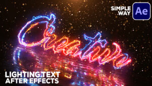 After Effects Electric Light Text Animation with AMAZING Reflection » Fattu Tutorials