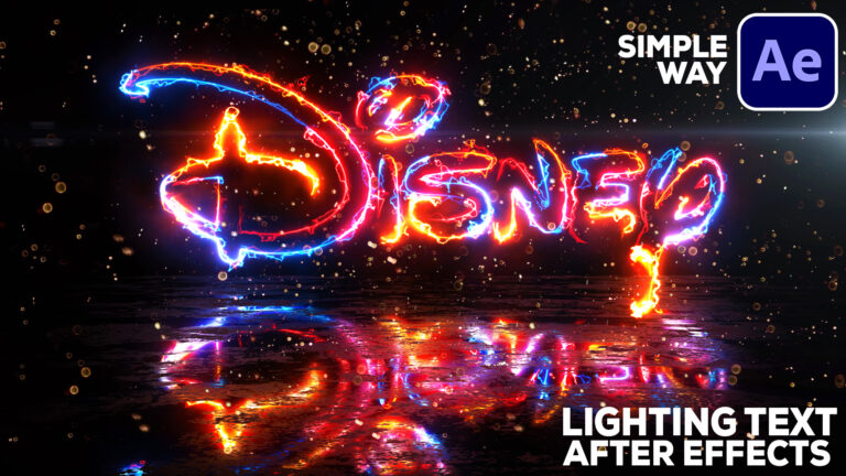 Create Electric LOGO Animation with AMAZING Reflection After Effect ...
